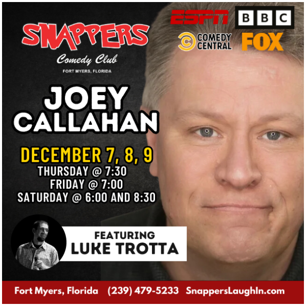Snappers Comedy Club | Joey Callahan