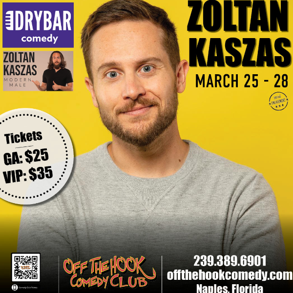 Off The Hook Comedy Club | Comedian Zoltan Kaszas Live in Naples, Florida!