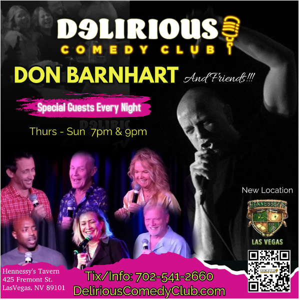 Delirious Comedy Club At Hennessy's Tavern | Don Barnhart, Ron Coleman ...
