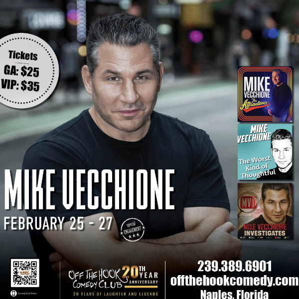 Off The Hook Comedy Club | Comedian Mike Vecchione Live in Naples, Florida!